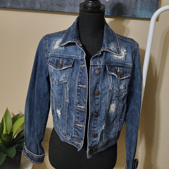 Decree | Jackets & Coats | Denim Blue Womens Jacket | Poshmark